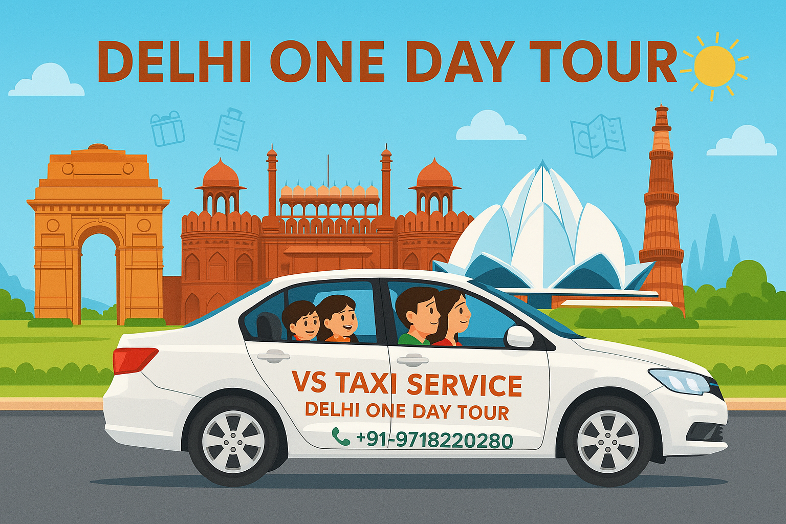 1 day Delhi tour Package – Custom Itinerary by Verified Vendor | SafarCabby