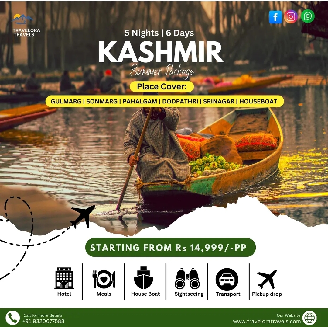 6 days Kashmir tour package for 5 Nights & 6 days – Custom Itinerary by ...